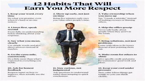 12 Habits That Make You Earn More Respect