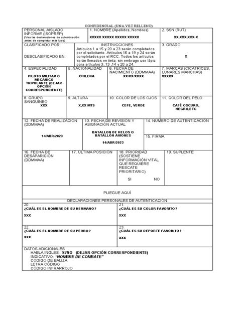 Isoprep Formato Pdf