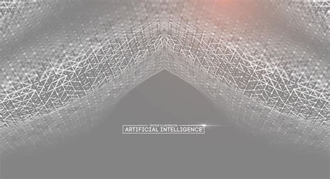Premium Vector Futuristic Ai Neural Mesh Pattern