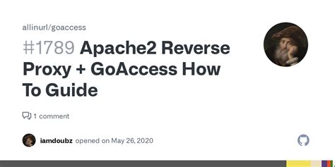 Apache2 Reverse Proxy Goaccess How To Guide · Issue 1789 · Allinurlgoaccess · Github