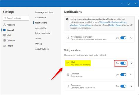 Manage Outlook Notifications on Windows 11 - Geek Rewind