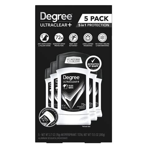 Degree Men Ultraclear Antiperspirant Deodorant Black And White 27 Oz