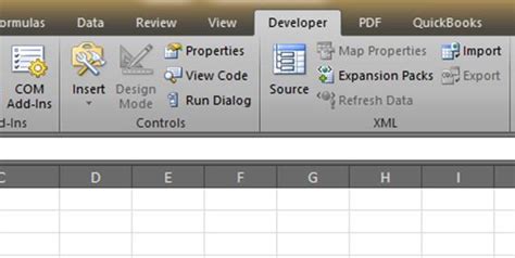 How To Turn On The Developer Tab In Excel