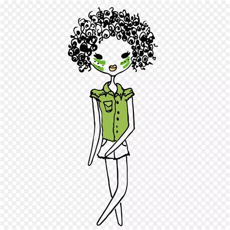 矢量卡通爆炸头美女人物png图片素材下载 图片编号yzvmknmy 免抠素材网