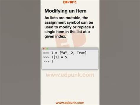 [Day 50] Modifying a List in Python | Light Mode #100daysofpython - YouTube