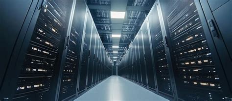 Серверы центров обработки данных Премиум Ai сгенерированный Psd
