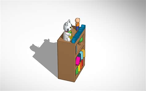 3d Design Bookshelf Tinkercad