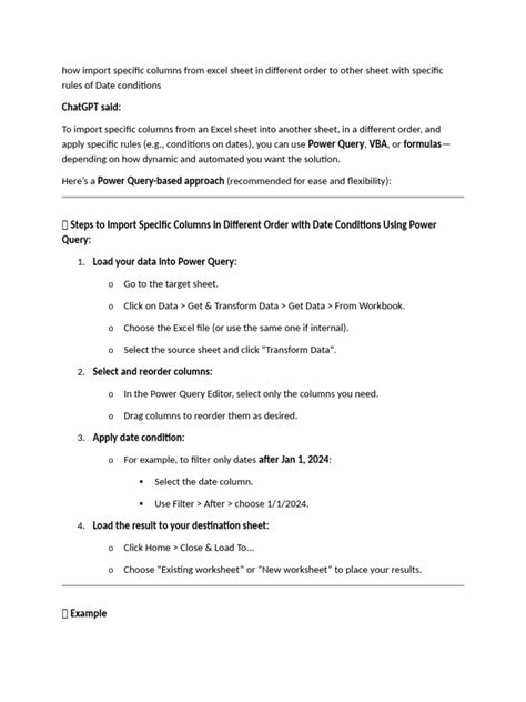 How Import Specific Columns From Excel Sheet In Different Order To Other Sheet With Specific
