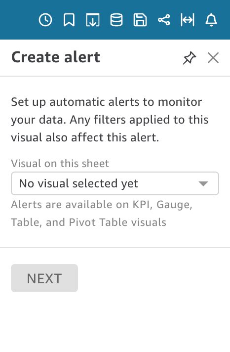Warnungen Erstellen Amazon Quicksight
