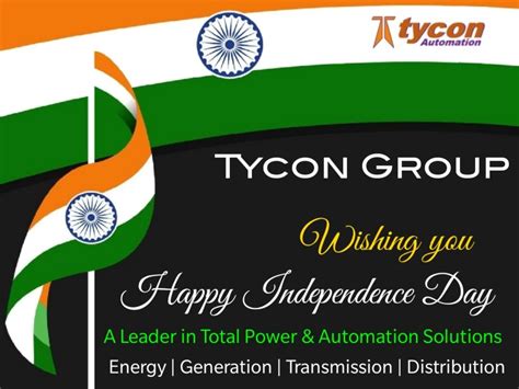 PREM R.N. CHANDRA on LinkedIn: H A P P Y I N D E P E N D E N C E D A Y : 2023 Tycon Automation…
