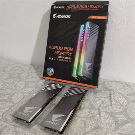 Aorus Rgb Memory Ddr4 3200mhz 2 X 8gb Memory Kit Computers And Tech