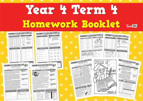 Year 4 Term 4 Homework Booklet Teacher Resources And Classroom Games