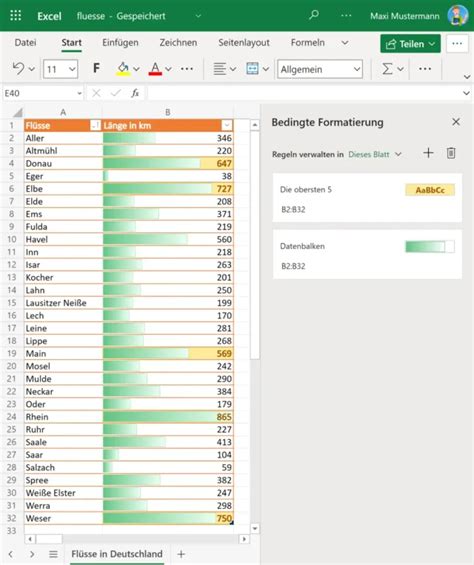 Excel Bedingte Formatierung Eigene Regeln Erstellen