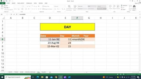 day and day360 functions in excel how to use day function in excel