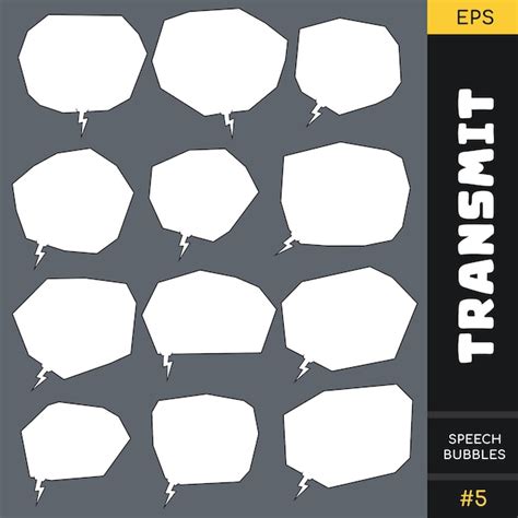 Premium Vector | Speech bubbles set 05 word balloons text talk chat collection dialogue pack ...