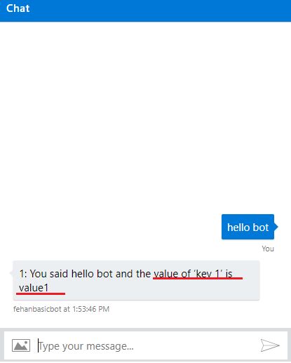 C Bot Framework Using In Memory Store From Activity Event Stack