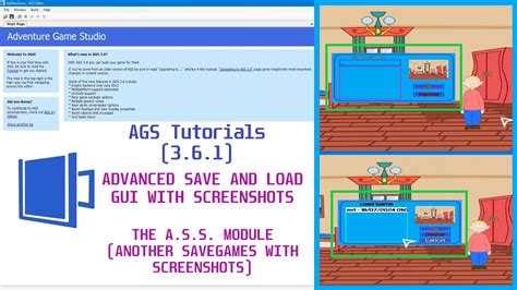 ags tutorials 3 6 1 advanced save and load gui saving game with