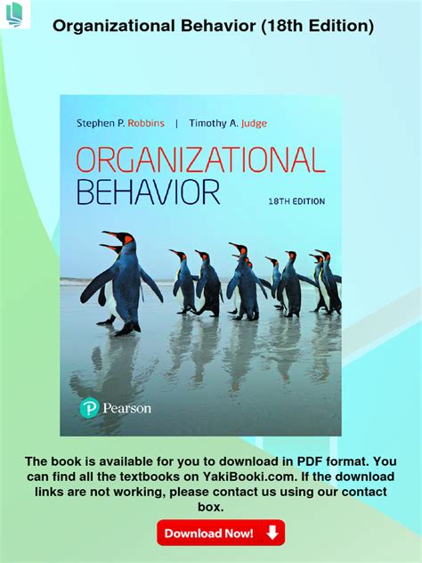 Organizational Behavior 18th Edition Pdf