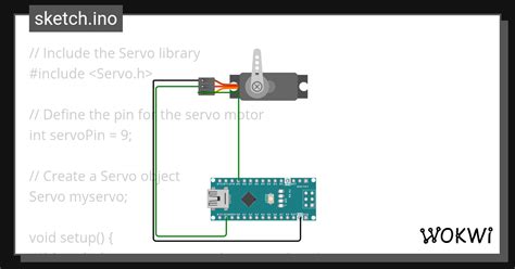 Servo Control Wokwi Esp32 Stm32 Arduino Simulator