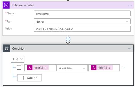 Azure How Do I Get And Compare The Timestamp Date From Table Storage In A Logic App Stack