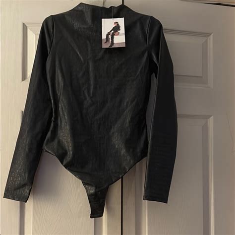 Naked Wardrobe Tops Nwt Naked Wardrobe Crocodile Faux Leath Provides Sculpting And