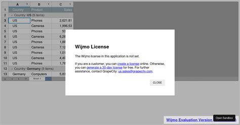 Vue Flexsheet Grouping Codesandbox