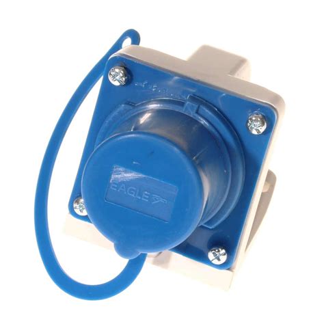 Mains Angled Inlet 3 Pin 230v 16a Lkq Nova Leisure