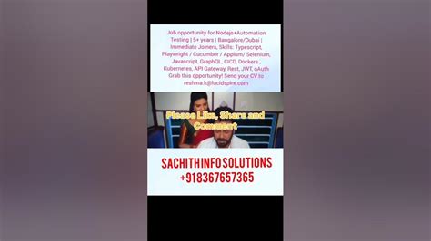 Opportunity For Nodejs Automation Testing Automationtesting Nodejs