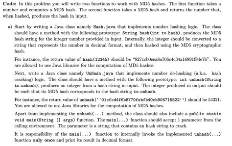 Solved Code In This Problem You Will Write Two Functions To