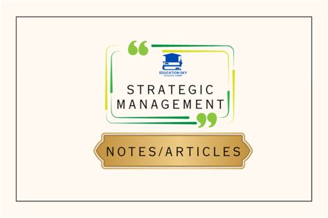Strategic Management Education Sky