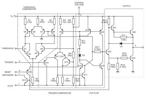 Ne N Timer Pinout Datasheet And Schematic Diagram