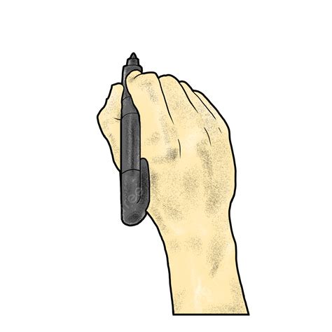 Writing Marker Hd Transparent Writing With Marker Hand Pose Illustration Writing Marker Hand