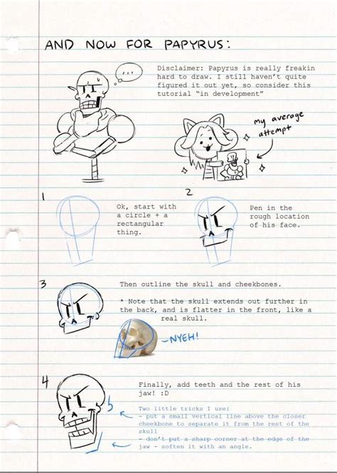 How To Draw Papyrus Undertale Amino