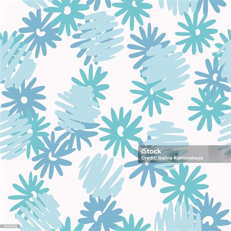 디티 데이지 꽃 배경 원초 필드 꽃으로 만든 매끄러운 패턴 식물 여름 장식 자연 모티프 간단한 스케치 텍스처 직물 직물 포장 및 옷에 적합합니다 0명에 대한 스톡 벡터 아트