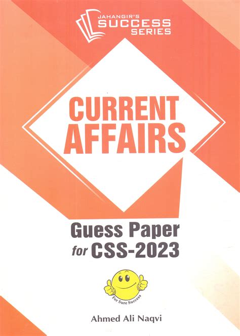 CSS Guess Papers Current Affairs Kitab Ghar Online