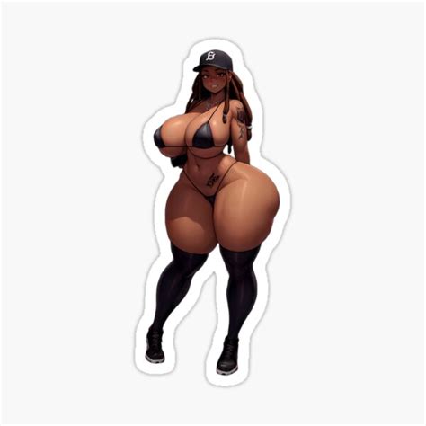 Thicc Baddie Sticker For Sale By Fayredesigns Redbubble
