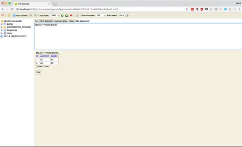 How To Connect To H2 Database During Development Testing Using Spring