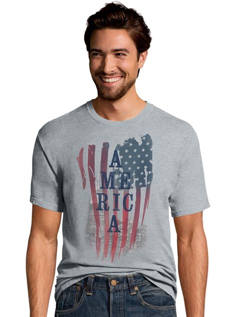 Hanes Americana Mens And Big Mens Graphic Tee Shirt Sizes S 3xl