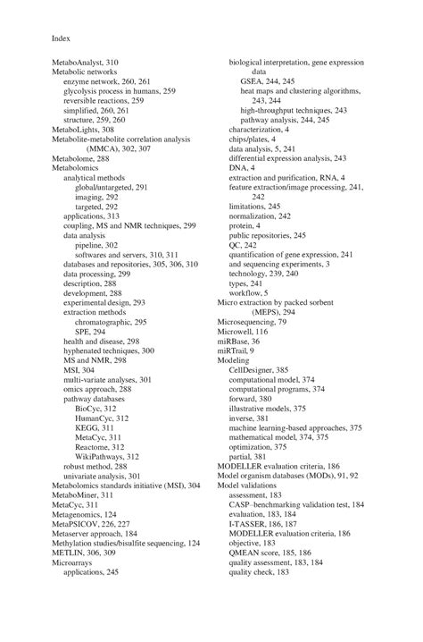 Essentials Of Bioinformatics Notes 100 Metabolic Networks Metabolomics Biological Studocu