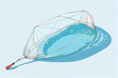 3d Cast Net Flat Illustration Premium Ai Generated Image