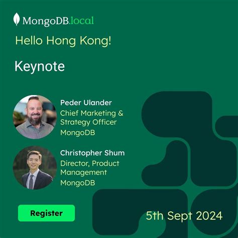 Brian Y On Linkedin 📣📣📣final Call For Mongodblocal Hong Kong Dive Into Engaging Sessions