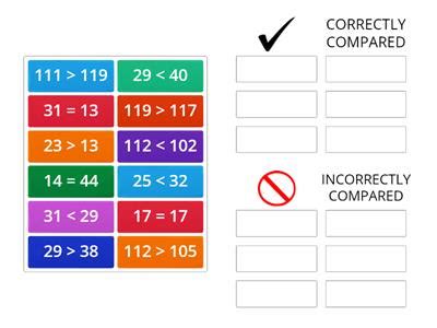 Numbers Comparing Game Teaching Resources