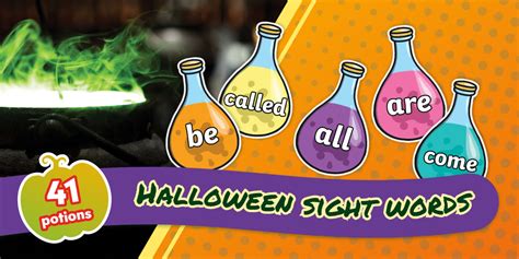 Tricky Words On Potions Halloween Display