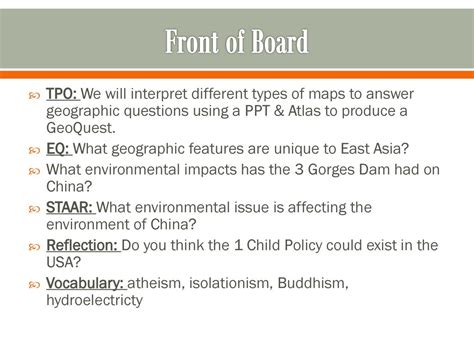 Front Of Board TPO We Will Interpret Different Types Of Maps To Answer Geographic Questions