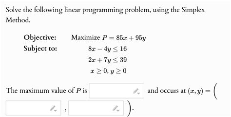 Solved Solve The Following Linear Programming Problem Using