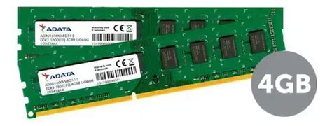 Memoria RAM 8GB 2 Adata AD3U1600W4G11-2 | MercadoLibre