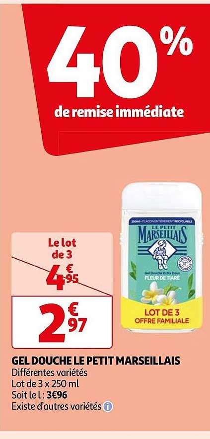Promo Gel Douche Le Petit Marseillais Chez Auchan Icatalogue Fr