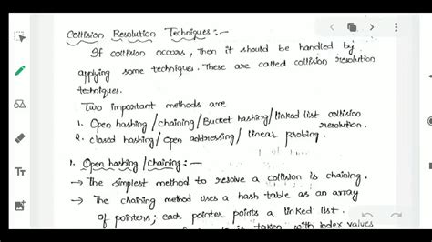 Unit 5 Lec 5 Collision Resolution Techniques Youtube
