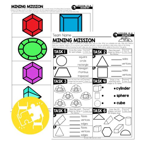 Lucky To Learn Math 1st Grade Lesson 106 Geometry Review
