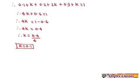 OMTEX CLASSES Random Variable And Probability Distribution